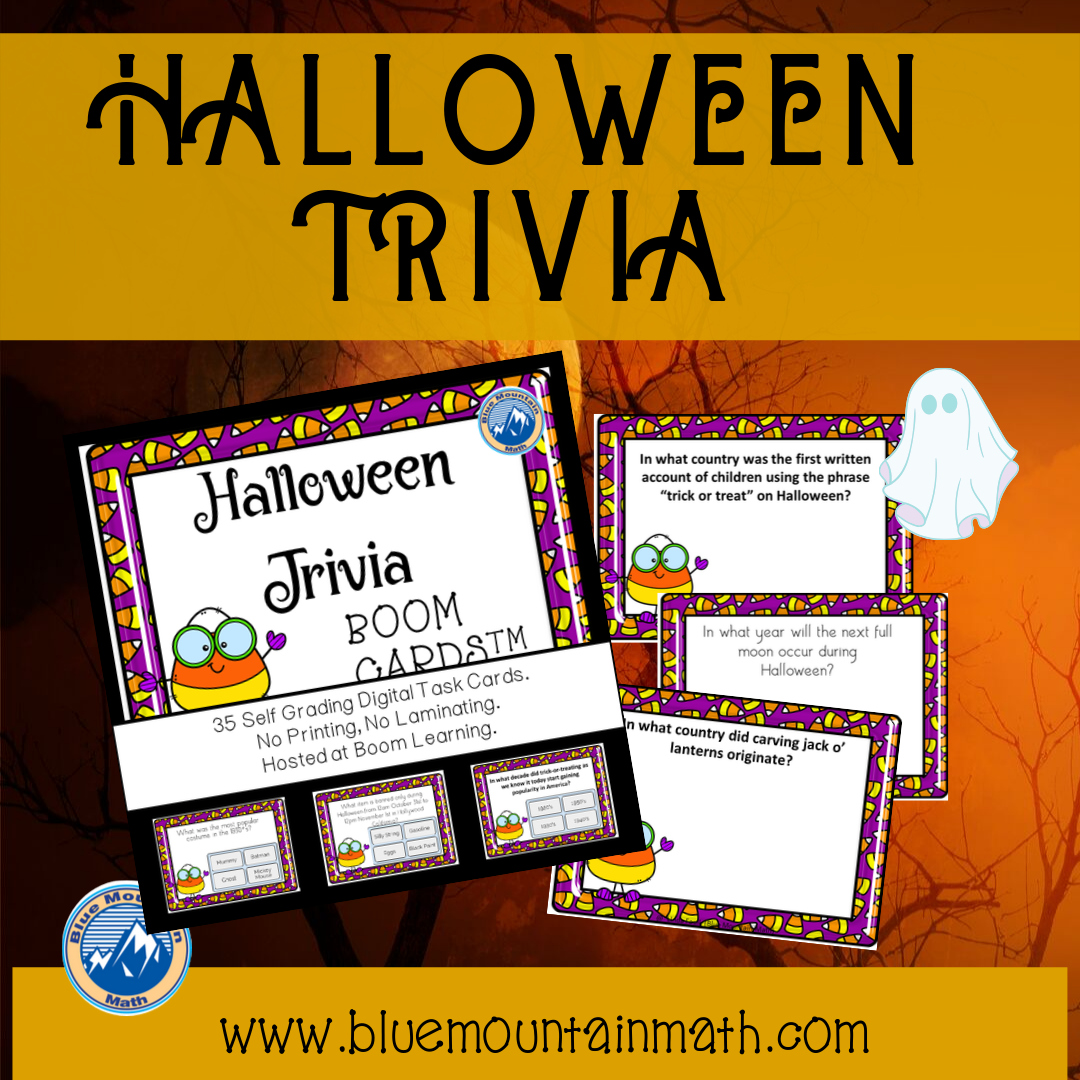 Math Halloween Treats - Blue Mountain Math