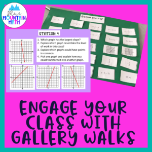 Engage Your Class with Gallery Walks - Blue Mountain Math